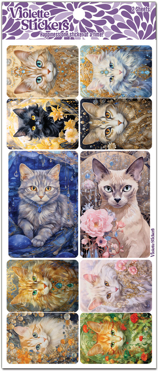 C239 Duchess Cats – Violette Stickers