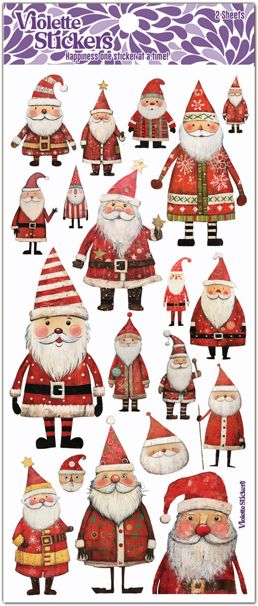C272 Crafty Santa Stickers – Violette Stickers