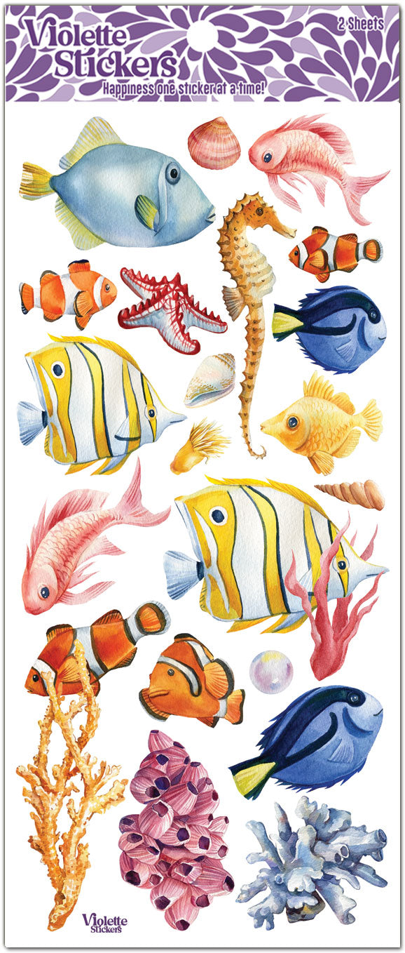 C295 Fish in the Ocean – Violette Stickers