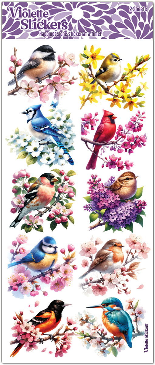 C298 Bird's Life – Violette Stickers