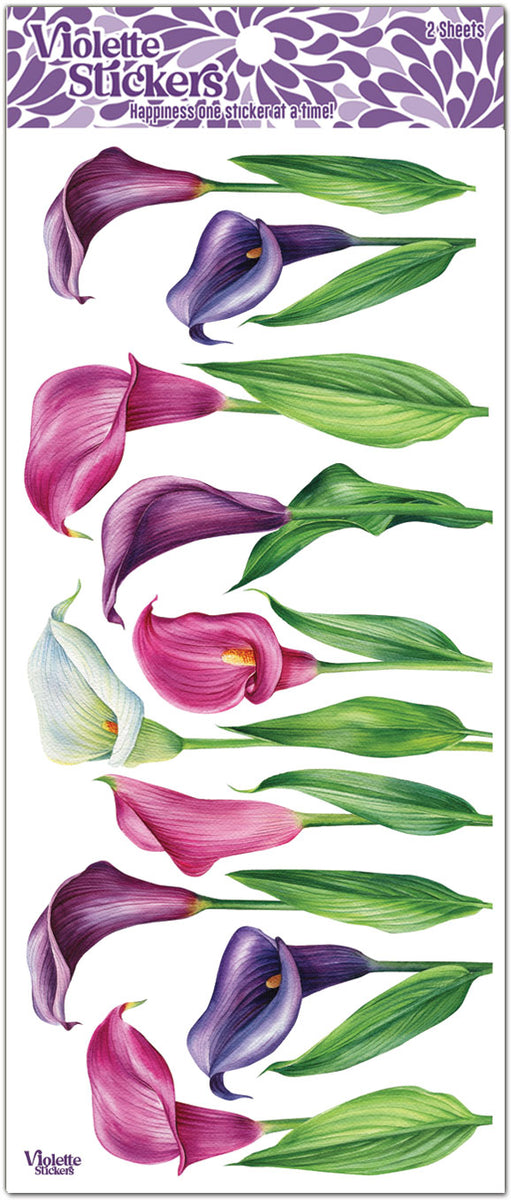 C330 Calla Lily Floral Stickers – Violette Stickers