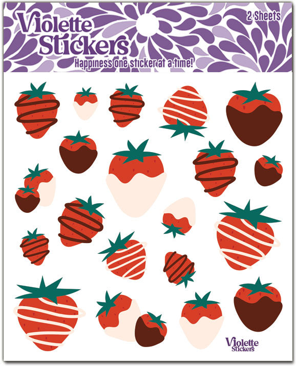 K236 Chocolate Strawberries – Violette Stickers
