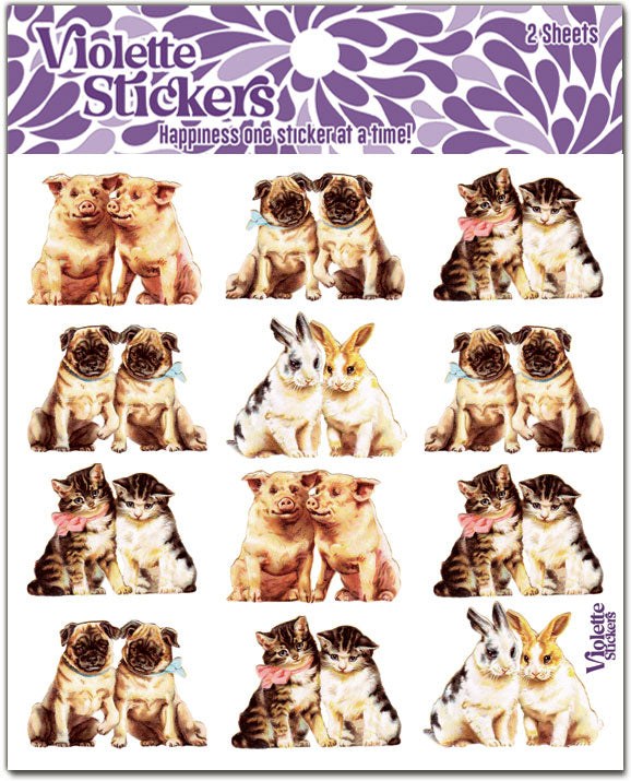 K242 Sweetheart Pets – Violette Stickers