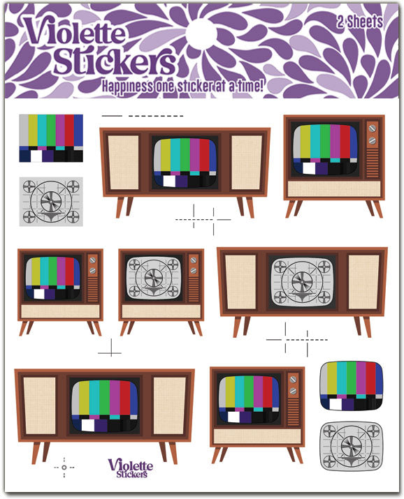 K289 Draper Retro TVs – Violette Stickers