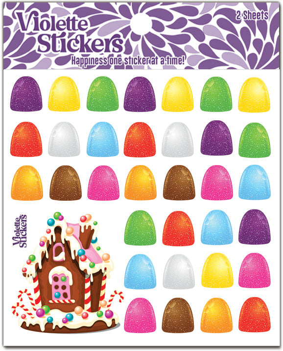 K330 Gumdrop Candy Stickers – Violette Stickers