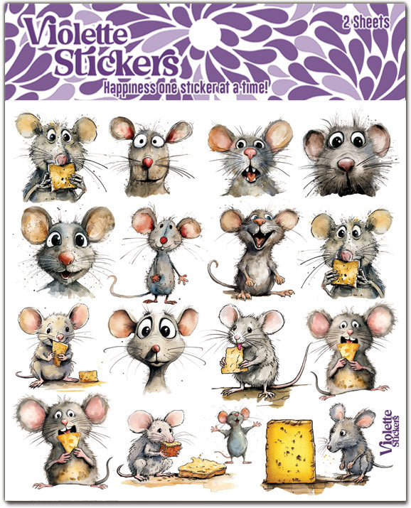 K331 Mini Mice Stickers – Violette Stickers