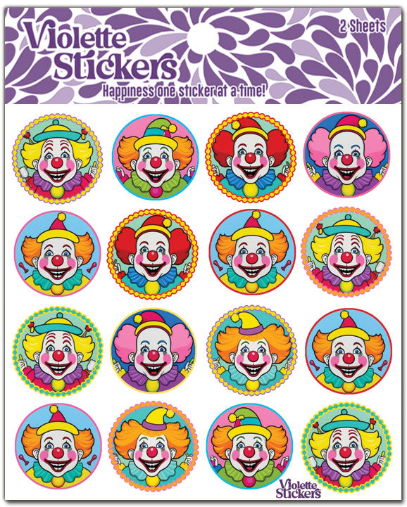 K370 Clown Circles – Violette Stickers