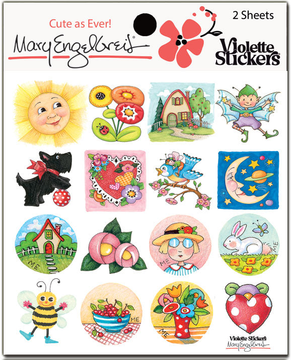 ME102 Mary Engelbreit® Mary's Style Stickers – Violette Stickers
