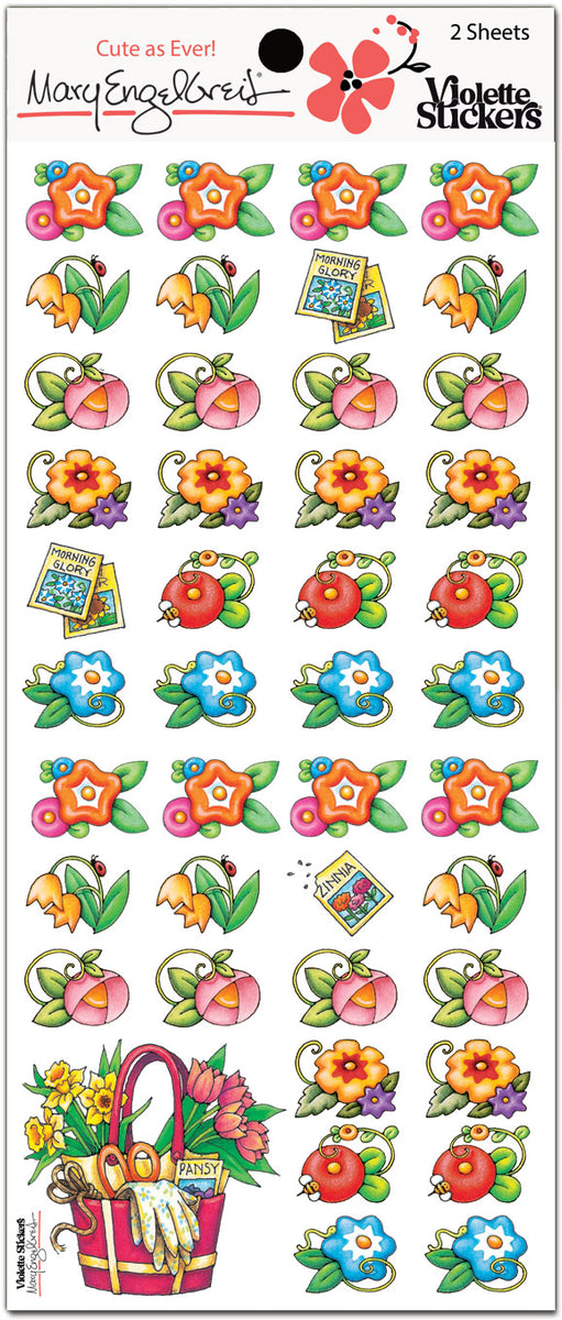 ME202 Mary Engelbreit® Mary's Garden Stickers – Violette Stickers