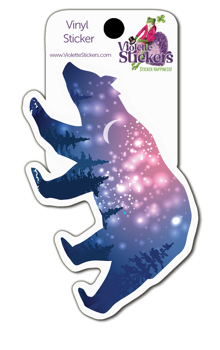 VY123 Starlight Bear Vinyl Sticker – Violette Stickers