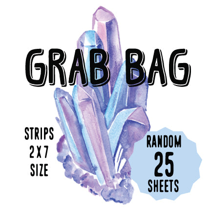 25 pc GRAB BAG - 2" x 7" Sheets – Violette Stickers