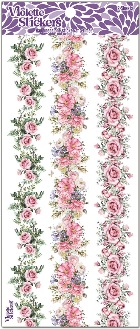 C160 Rose Borders – Violette Stickers
