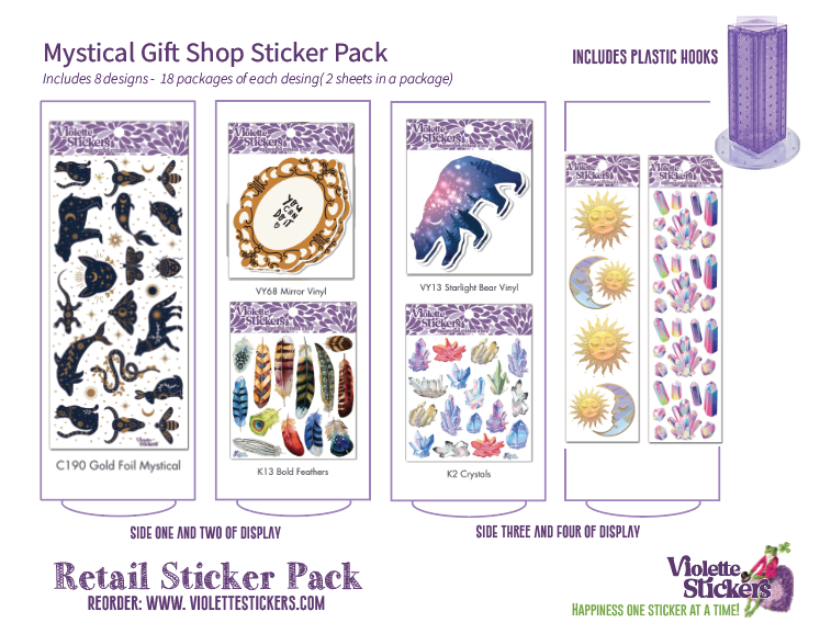 Mystical Gift Shop - Retail Pack - 126 pcs – Violette Stickers