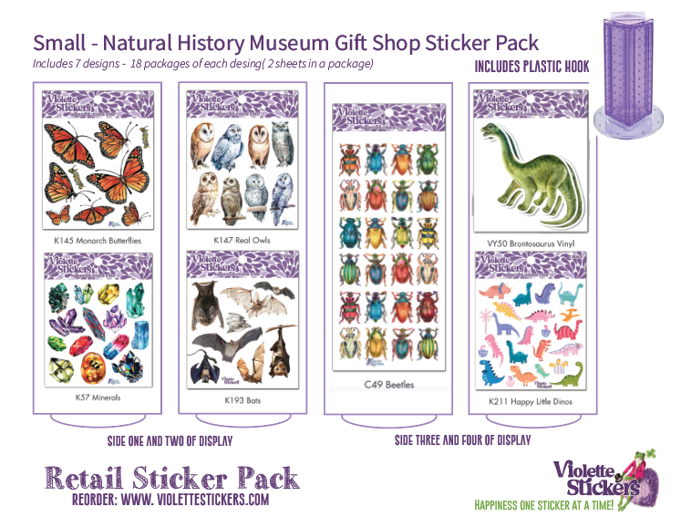 Nat. History Museum - Retail Pack - 126 pcs – Violette Stickers