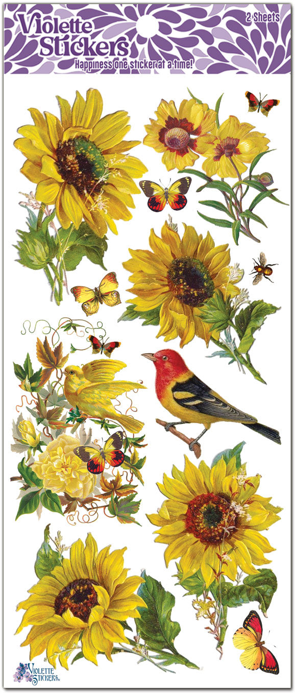 C59 Sunflowers – Violette Stickers