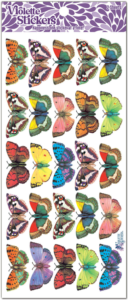 C68 25 Butterflies – Violette Stickers