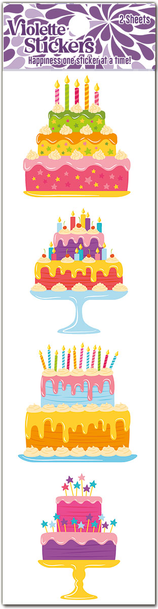 H11 Holo Cake – Violette Stickers