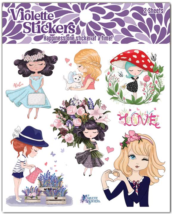 K67 Girly Girl – Violette Stickers