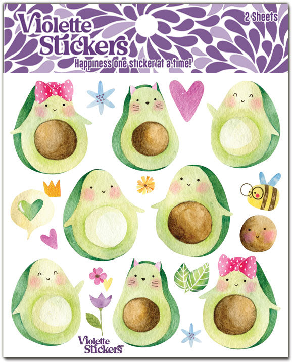 K212 Avocado Friends – Violette Stickers