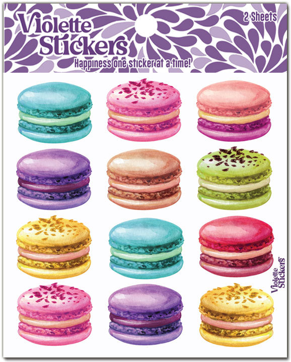 K220 Macaroons – Violette Stickers