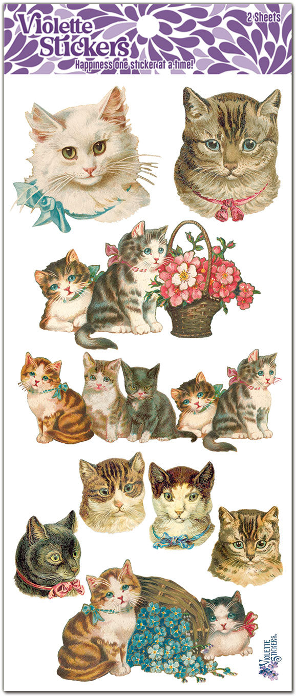 P13 Classic Cats – Violette Stickers