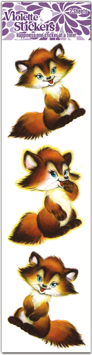 QT-09 Cute Fox – Violette Stickers