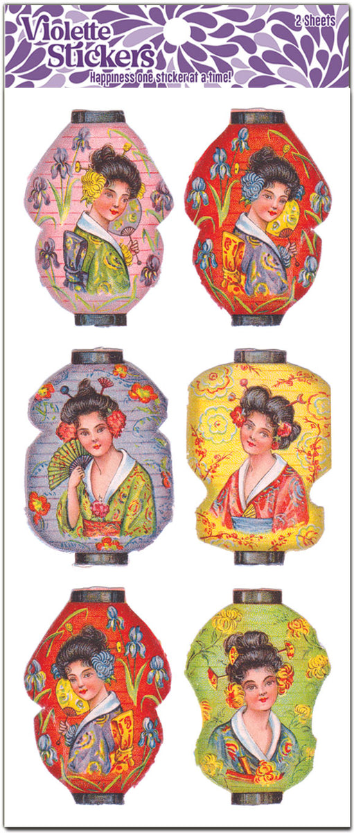 Y237 Marcia - Japanese Lanterns Painted Ladies – Violette Stickers